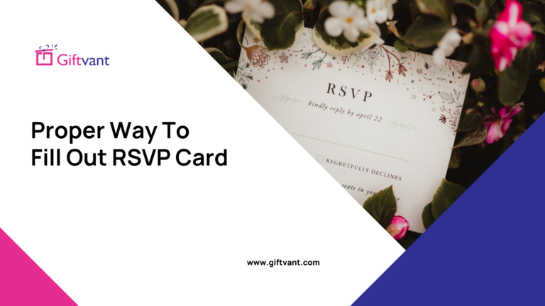 Proper Way To Fill Out RSVP Card