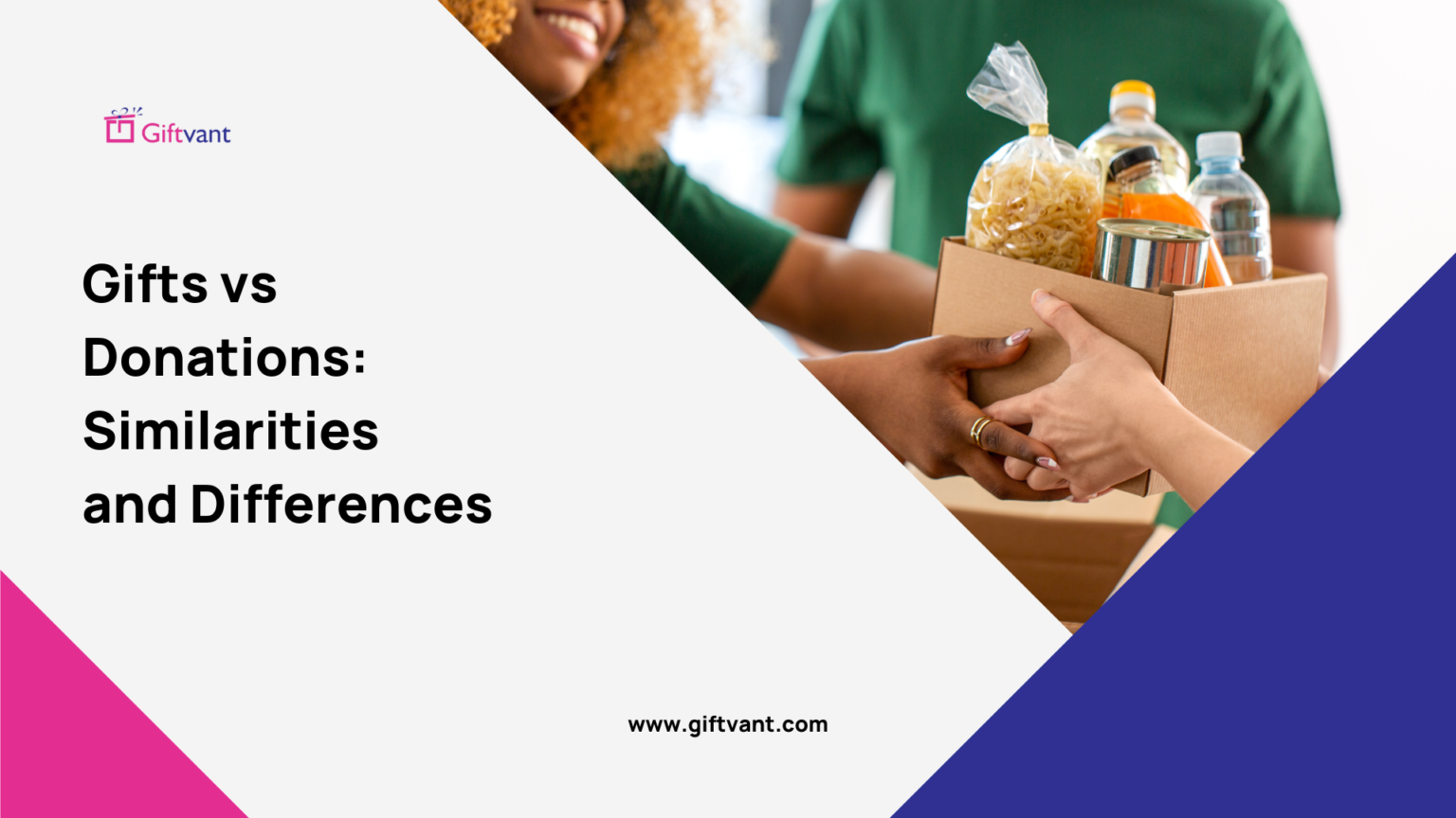 Difference between Gifts and Donations